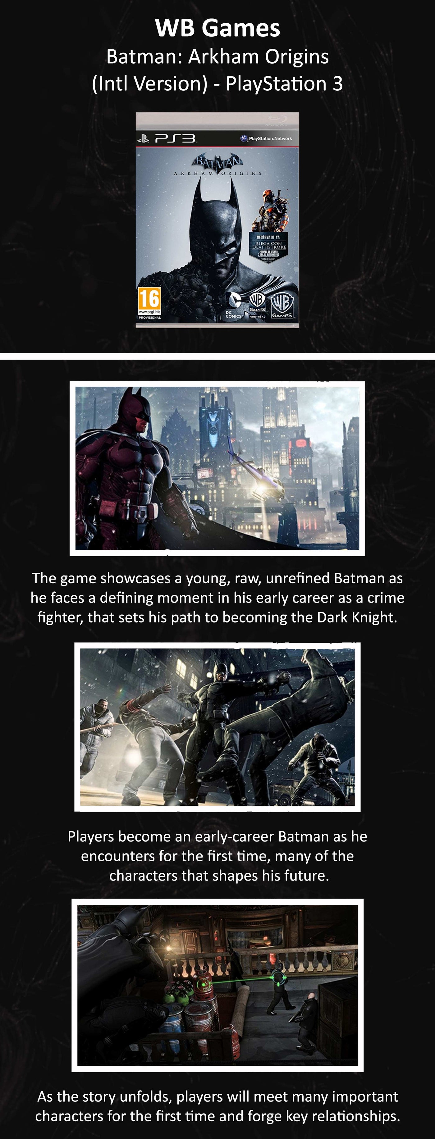 WB Games Batman : Arkham Origins (Intl Version) - Action & Shooter ...