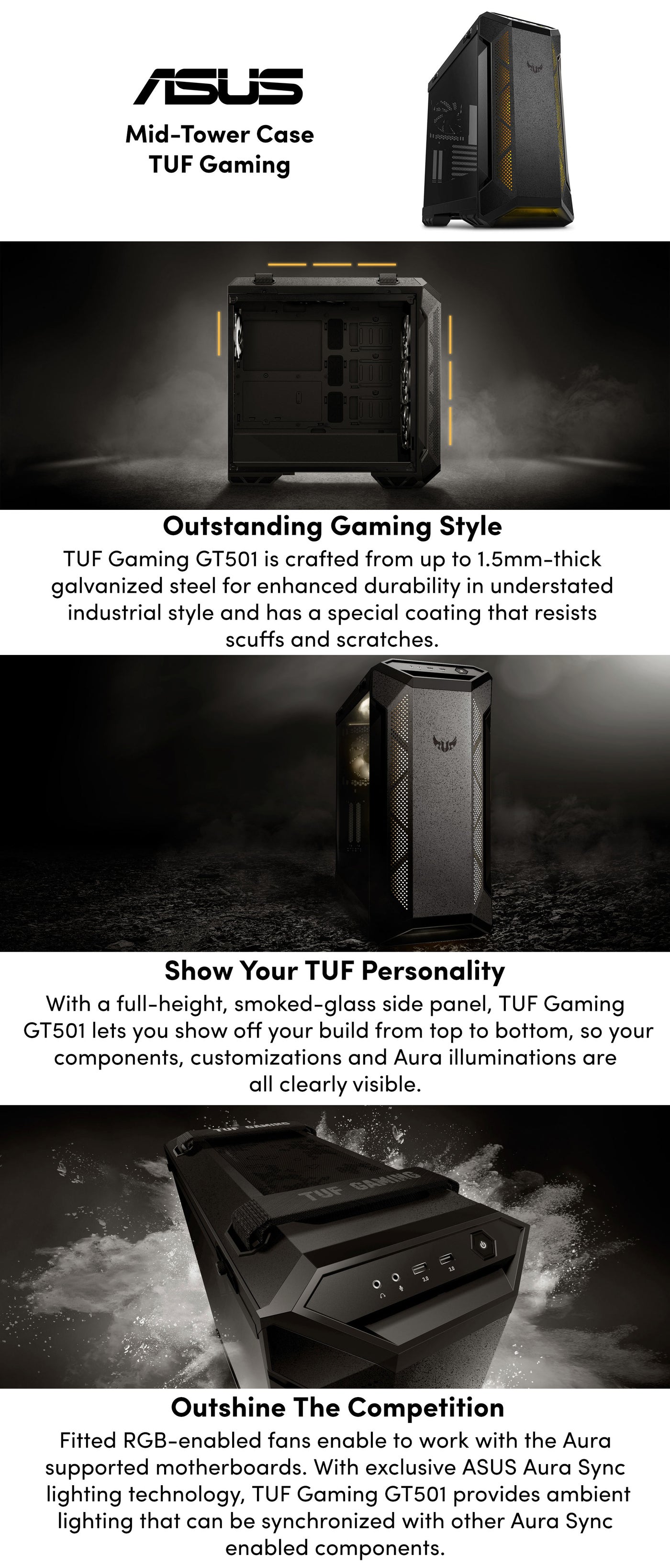 ASUS Mid-Tower Case TUF Gaming Black Egypt | Cairo, Giza