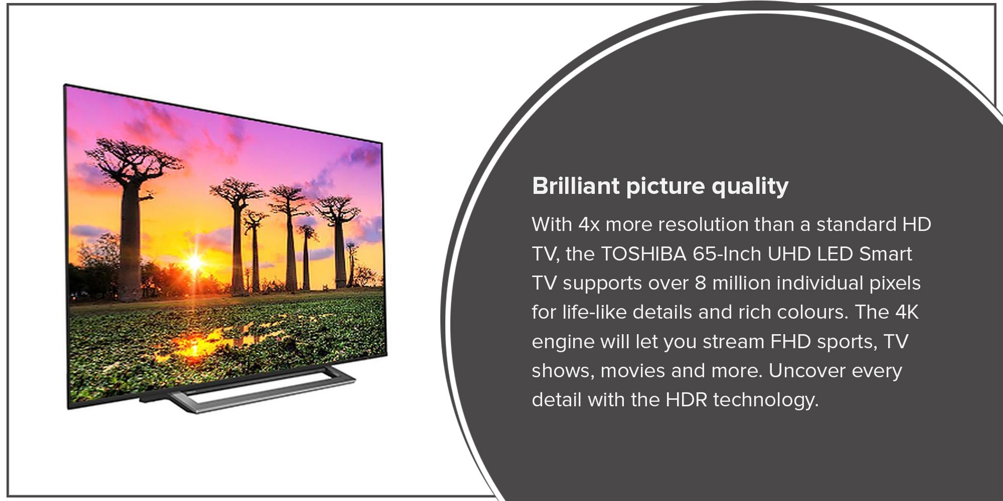 Toshiba 65- inch Android 9.0 UHD LED TV 65U7950 Black