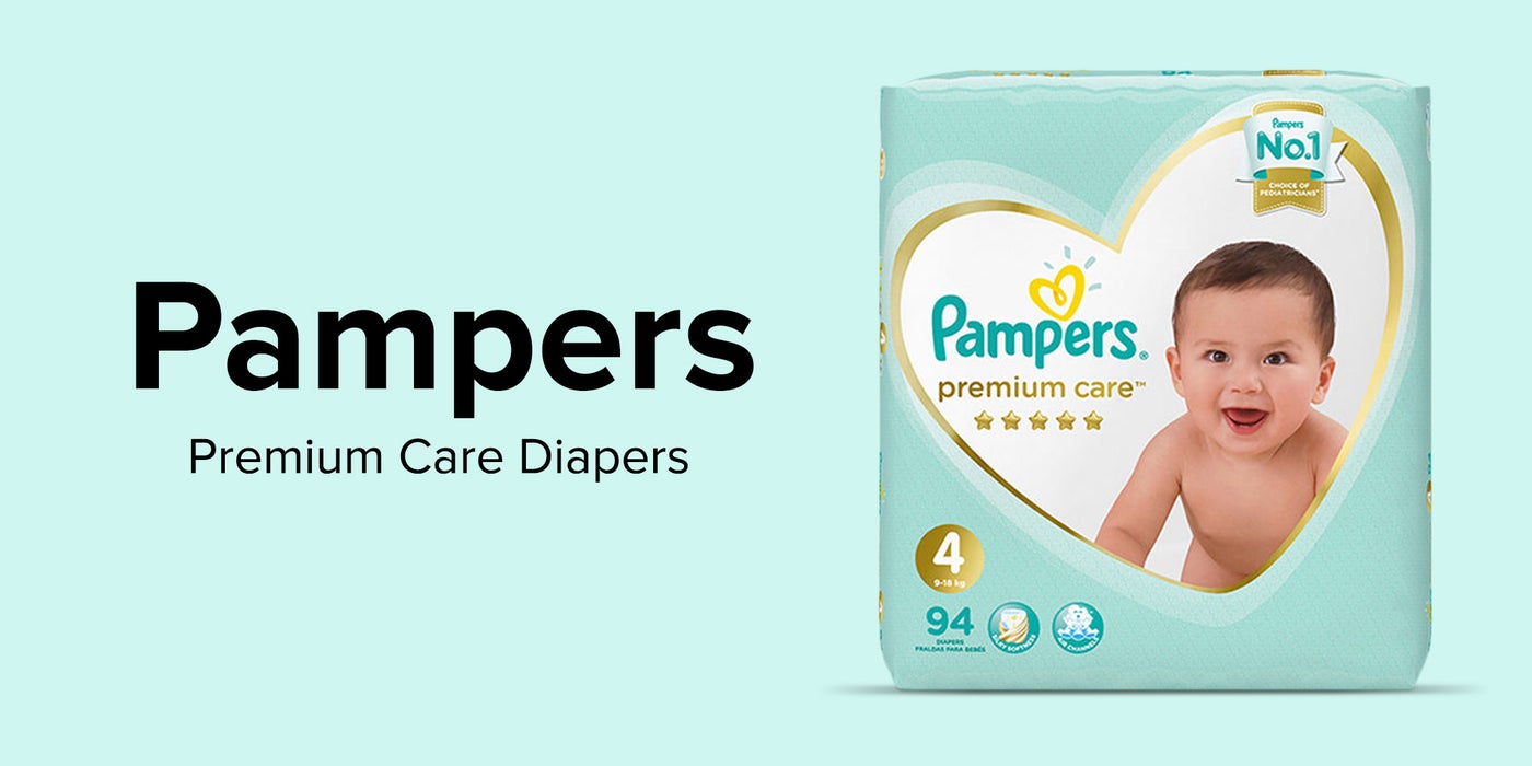Pampers Premium Care Diapers Size 4, Maxi, 9-18 Kg (94 Diapers) Egypt ...