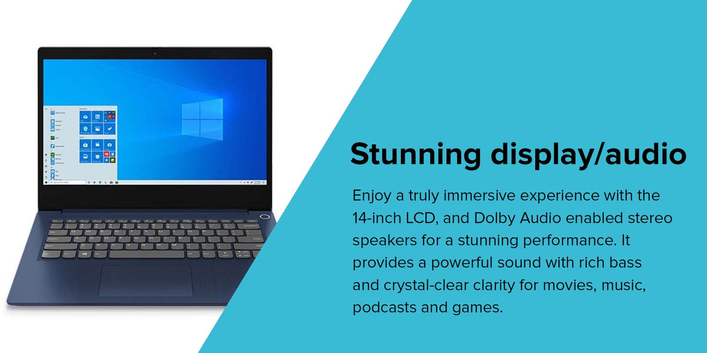 Lenovo IdeaPad 3 Laptop With 14-Inch Display, Intel Core i3-1005G1 ...