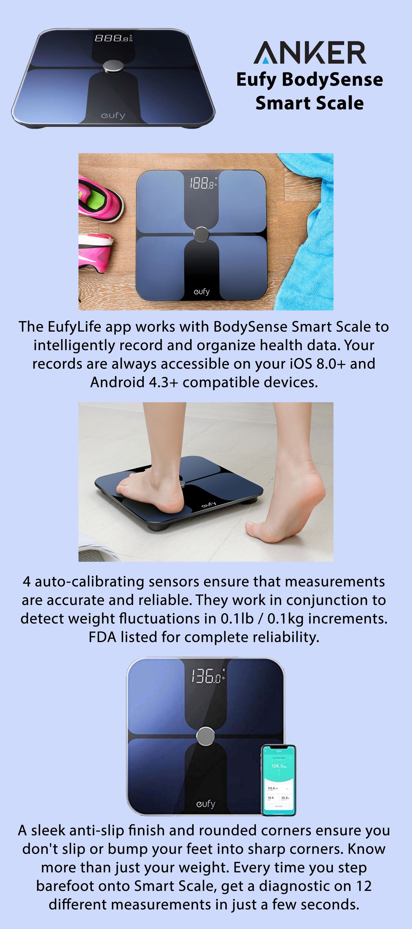 Anker Eufy BodySense Smart Scale UAE | Dubai, Abu Dhabi