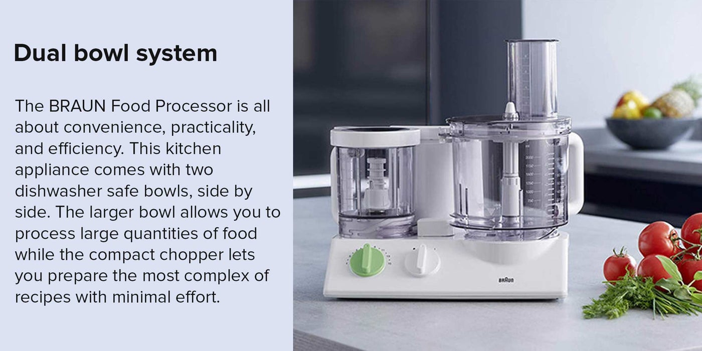 BRAUN Pre Speed Function Food Processor 600W 600.0 W FX3030 White/Clear ...