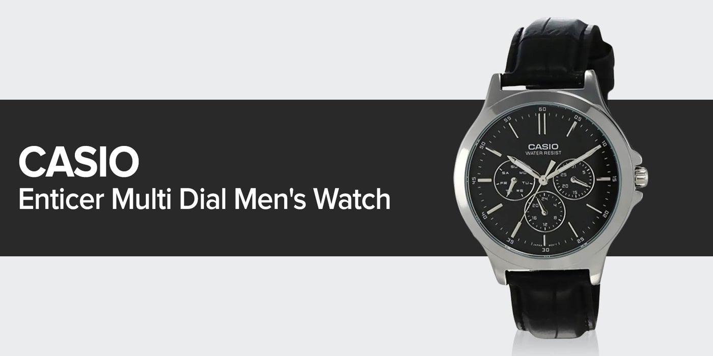 CASIO Men's Water Resistant Analog Watch MTP-V300L-1AUDF - 42 mm ...