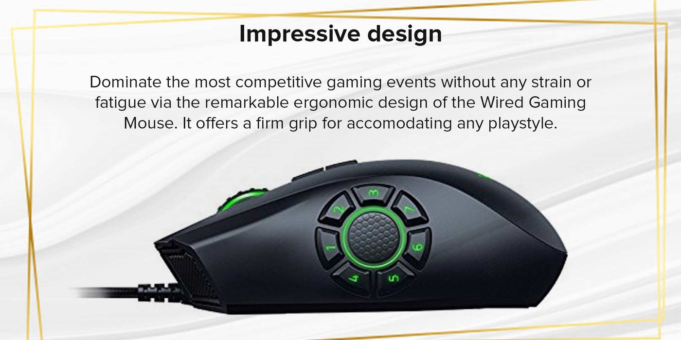 RAZER Naga Hex V2 Wired Gaming Mouse Black UAE | Dubai, Abu Dhabi