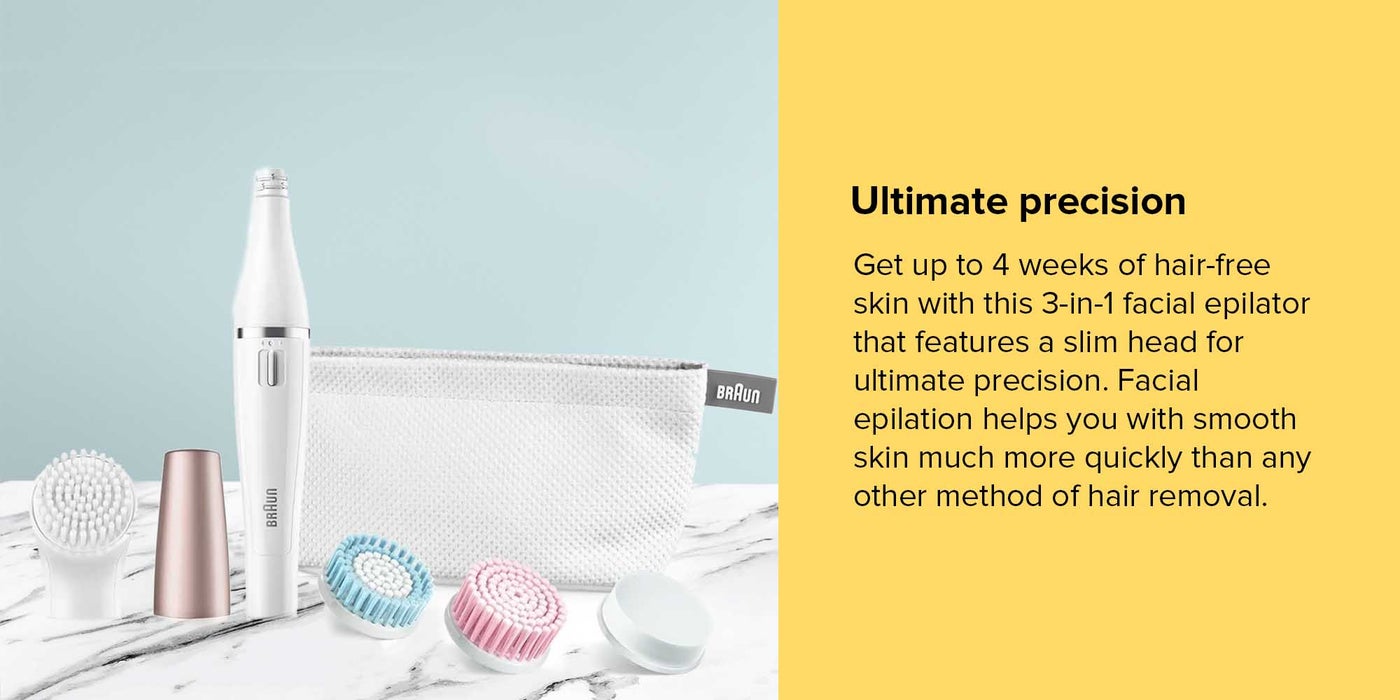 BRAUN FaceSpa Facial Epilator White/Bronze KSA | Riyadh, Jeddah