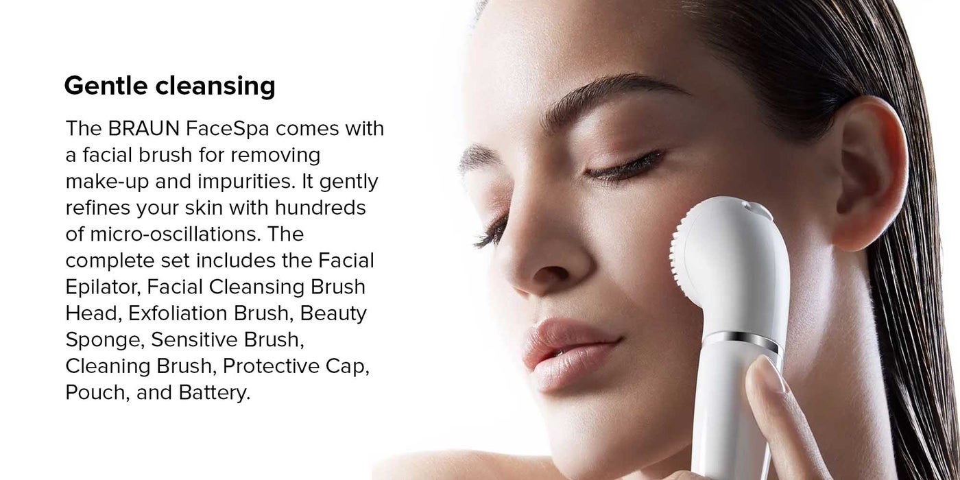 BRAUN FaceSpa Facial Epilator White/Bronze KSA | Riyadh, Jeddah