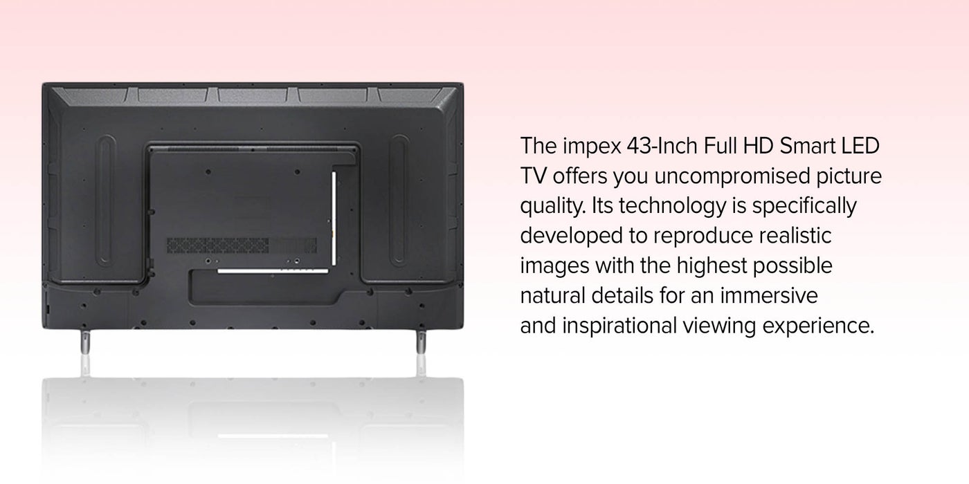 Impex 43-Inch Full HD Smart LED TV GLORIA 43 FHD SMART Black UAE ...
