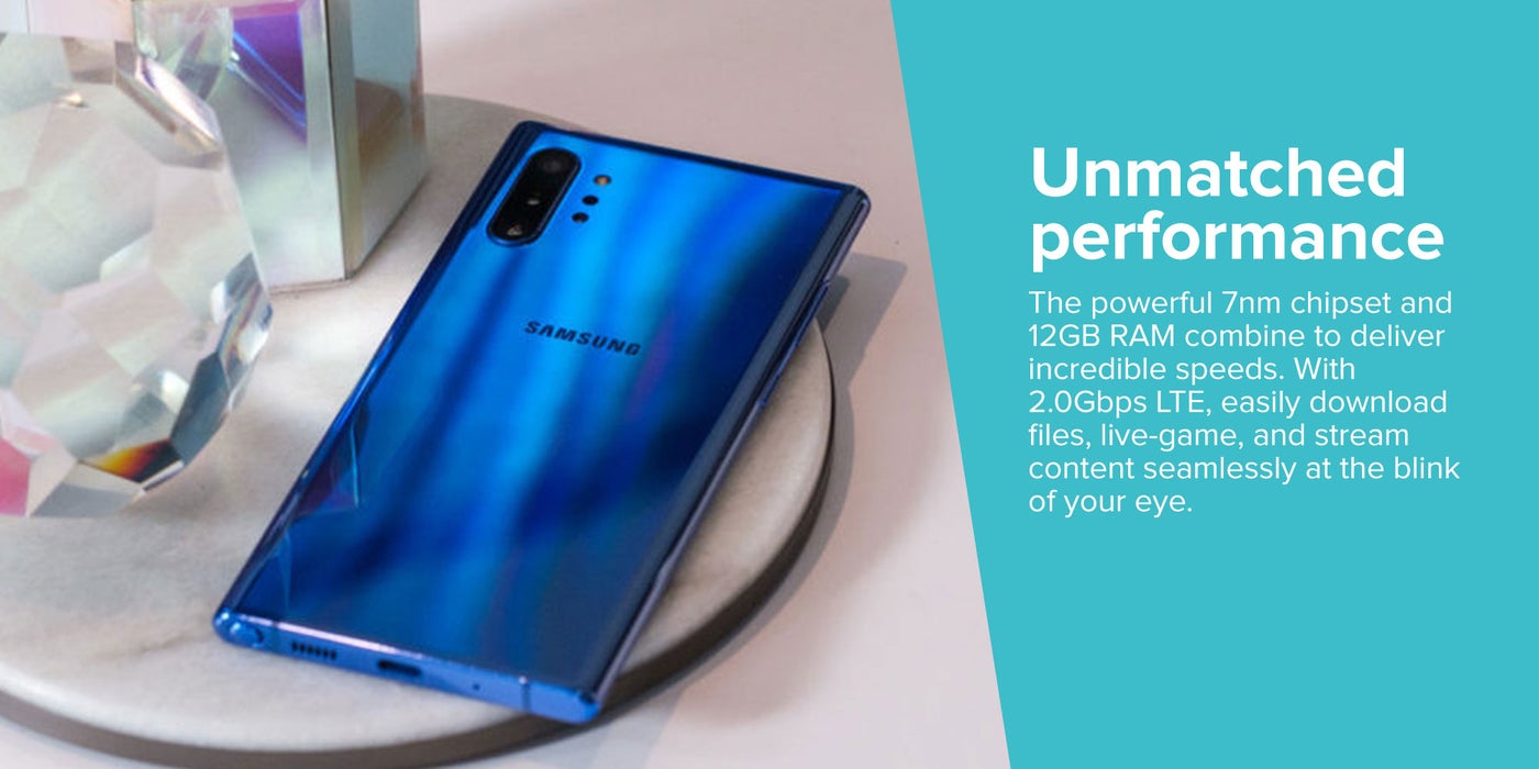 Samsung Galaxy Note 10 Plus Dual SIM Aura Blue 256GB 12GB RAM 4G LTE ...