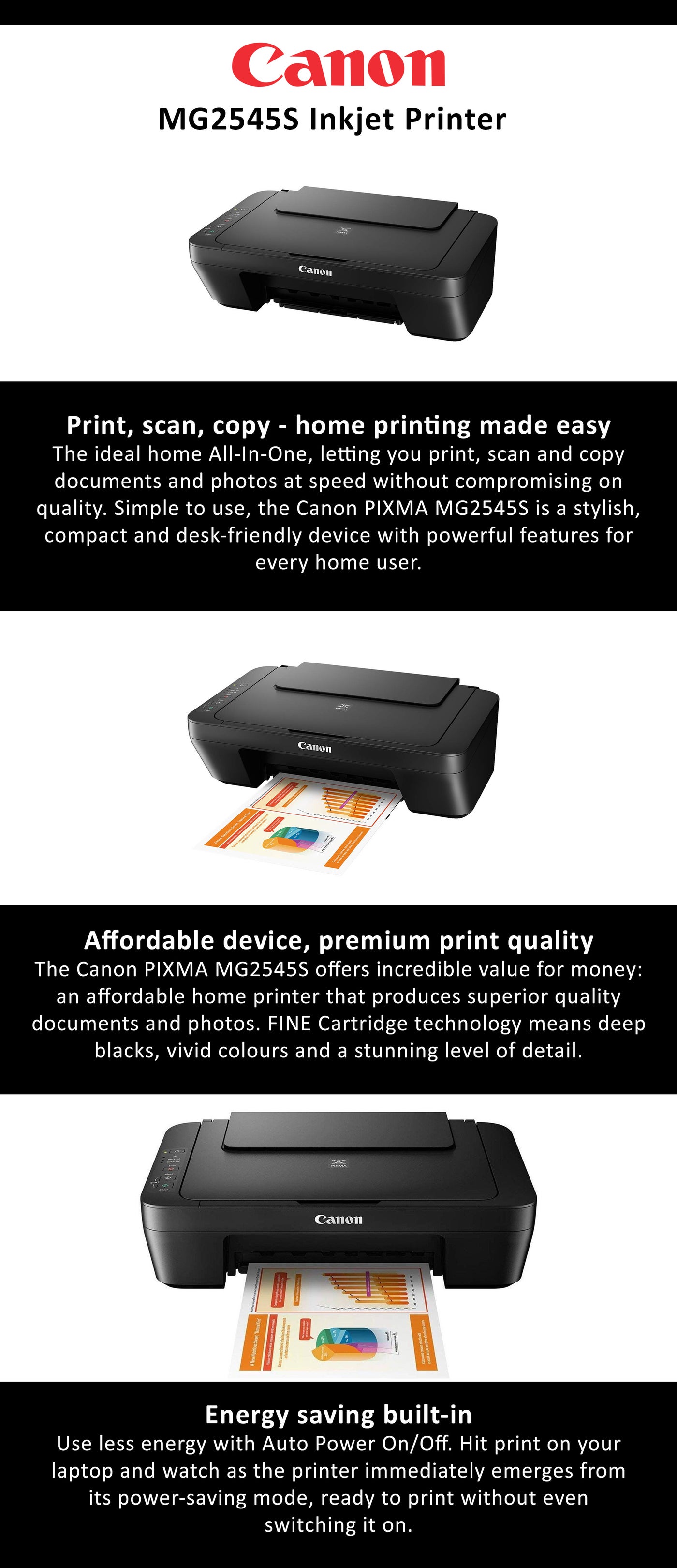 Canon MG2545S Inkjet Printer Black KSA | Riyadh, Jeddah