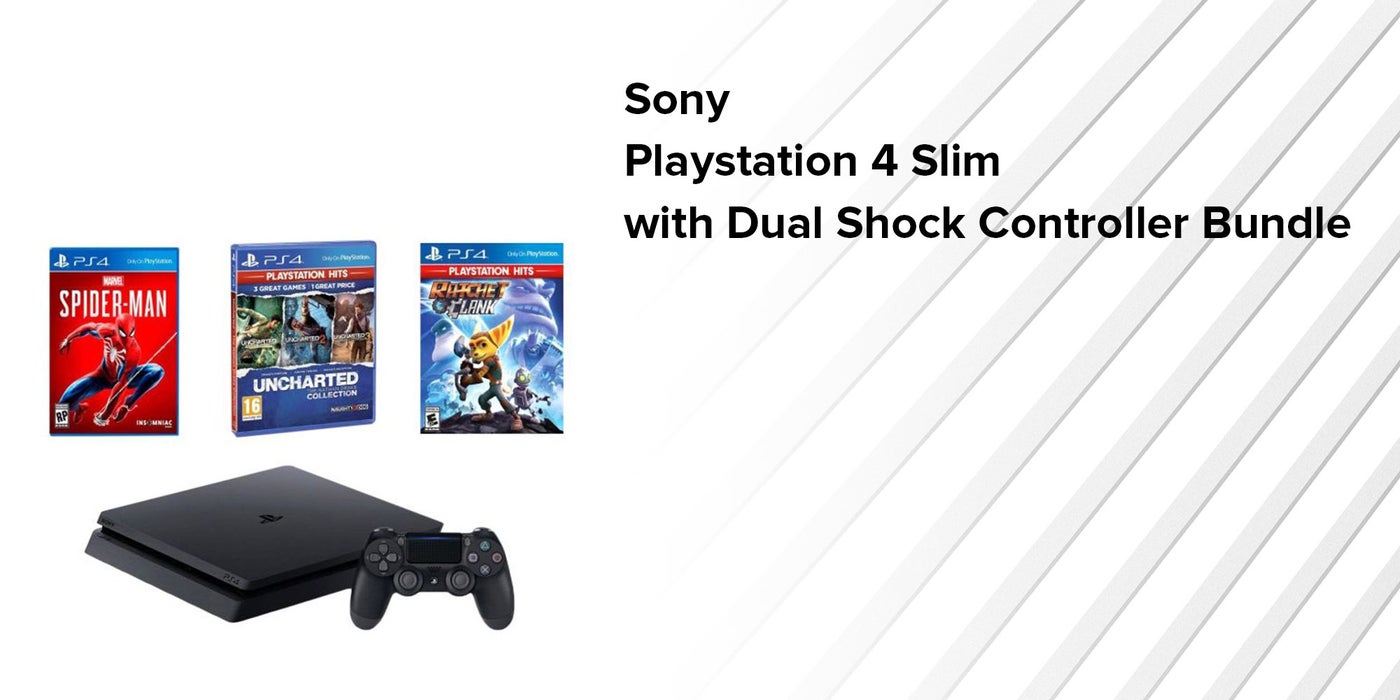Sony PlayStation 4 Slim 500 GB Gaming Console With Dual Shock ...