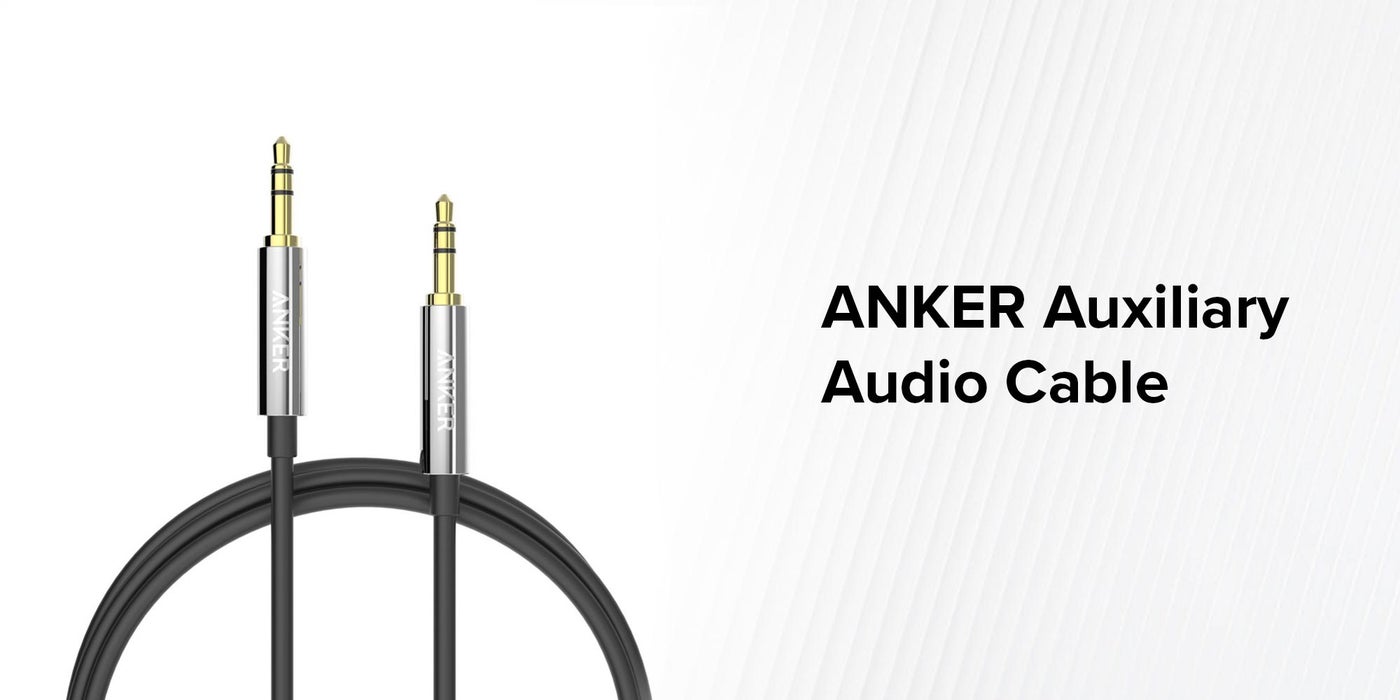 Anker 3.5mm Auxiliary Male To Male Audio Cable Black UAE | Dubai, Abu Dhabi