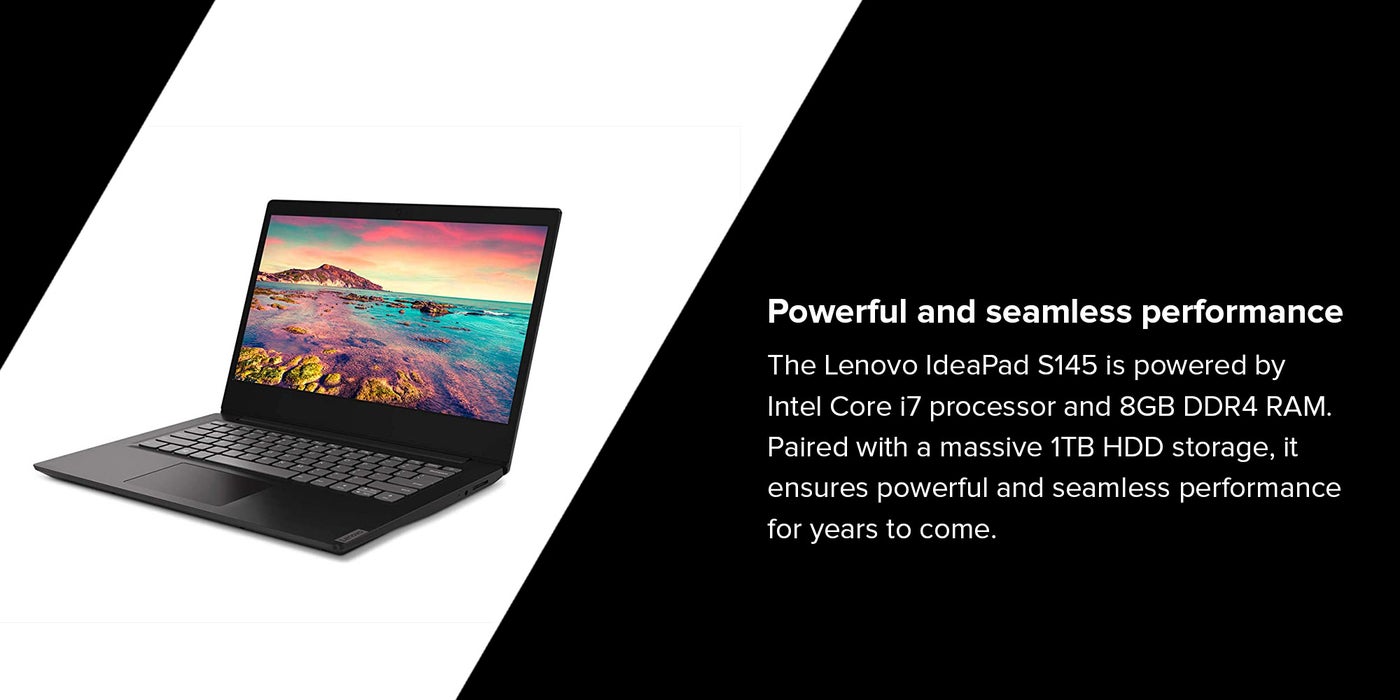Lenovo Ideapad S145 Laptop With 14-Inch Display, Core i7 Processor/8GB ...