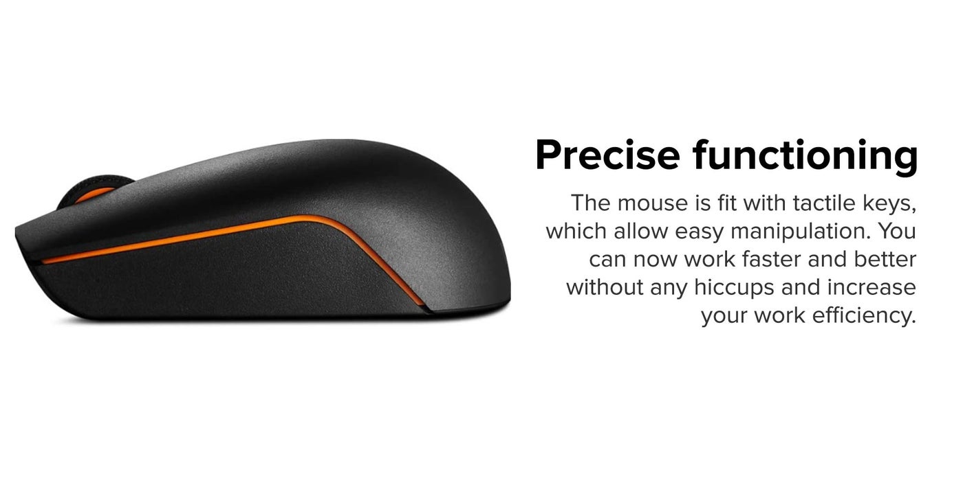 Lenovo Wireless Mouse Black KSA | Riyadh, Jeddah