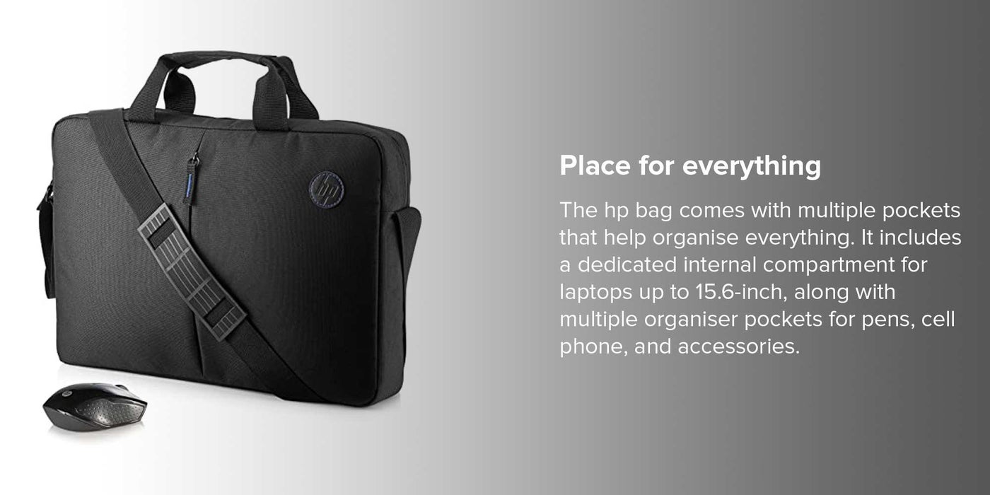 HP Focus Topload Bag For 15.6-Inch Laptop Black KSA | Riyadh, Jeddah