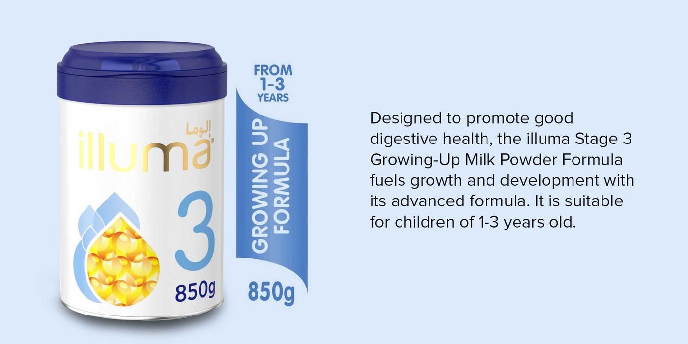 Illuma Stage 3 Growing-Up Milk Powder Formula 850grams UAE | Dubai, Abu Dhabi