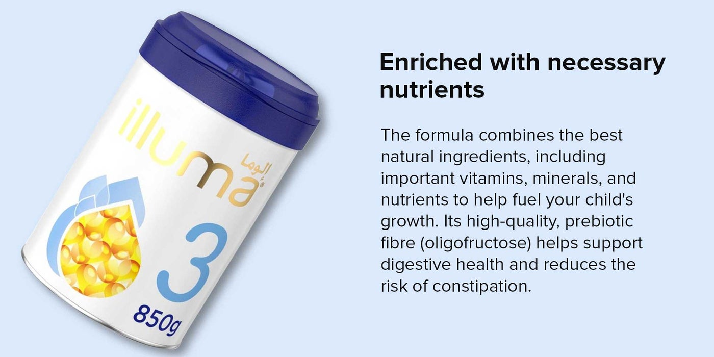 Illuma Stage 3 Growing-Up Milk Powder Formula 850grams UAE | Dubai, Abu Dhabi