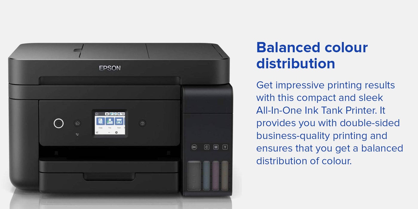 EPSON L6190 Wi-Fi Duplex All-in-One Ink Tank Printer With ADF Black KSA ...