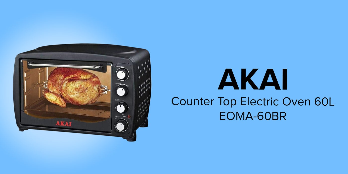 AKAI Counter Top Electric Oven 60L 1500.0 W EOMA-60BR Black UAE | Dubai ...