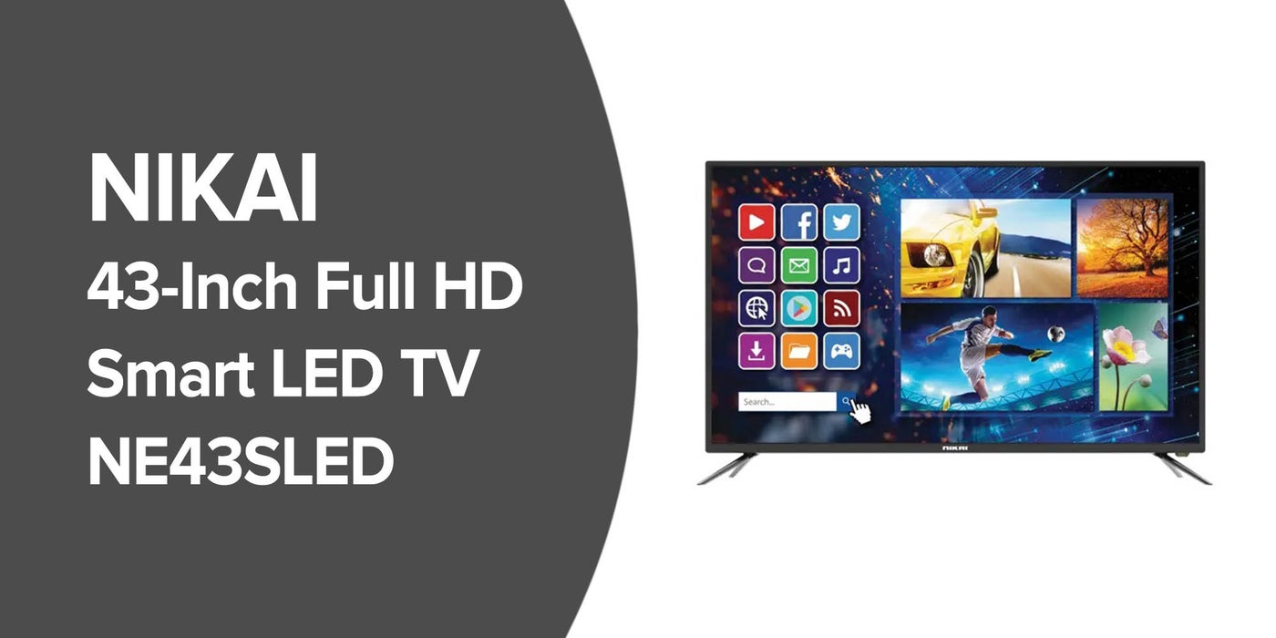 NIKAI 43-Inch Full HD Smart LED TV UHD43SLED Black UAE | Dubai, Abu Dhabi