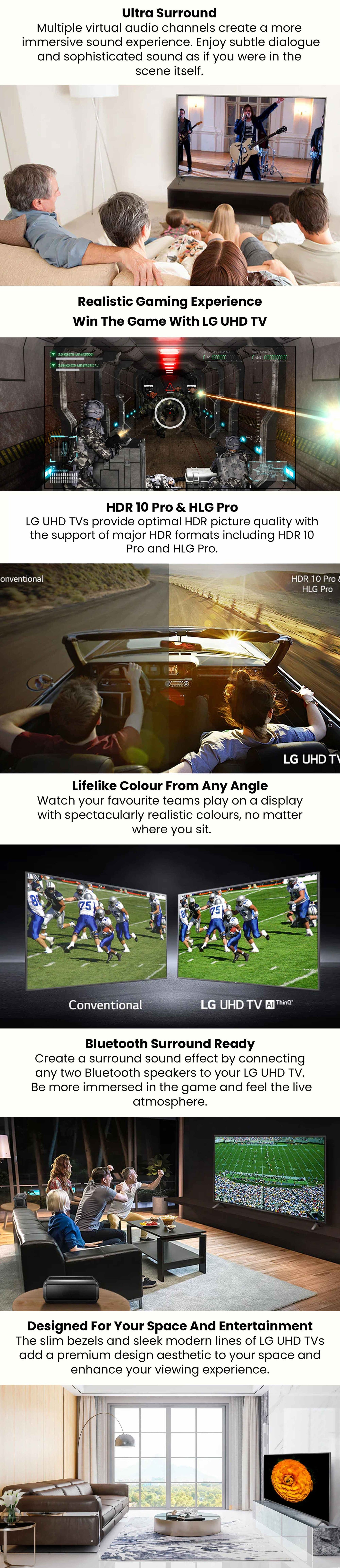 Lg 75-Inch IPS 4K Display 4K AI UHD Smart TV 75UN7180 Black UAE | Dubai, Abu Dhabi