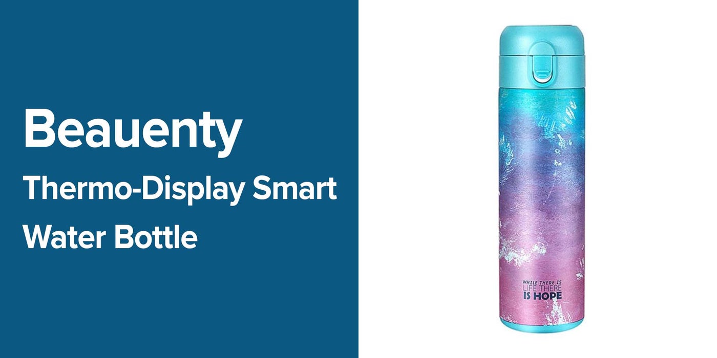 Beauenty Thermo-Display Smart Water Bottle Purple/Blue KSA | Riyadh, Jeddah