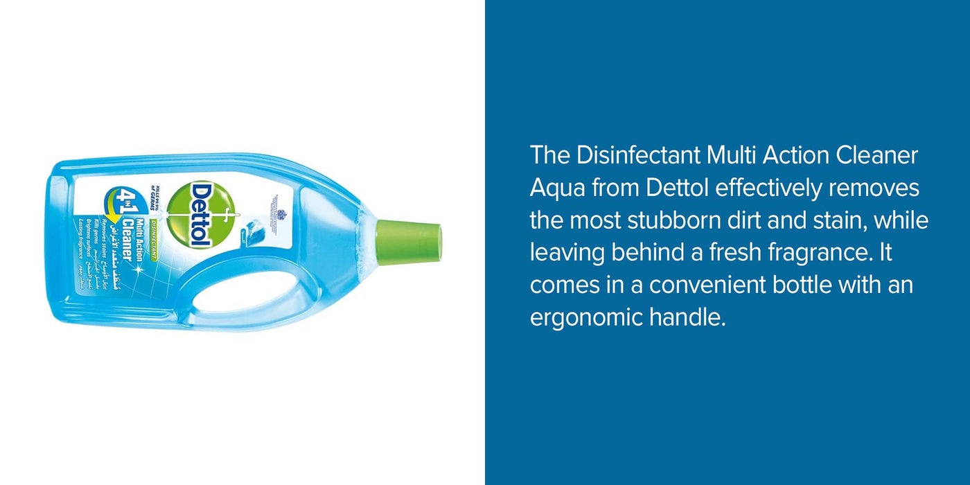 Dettol Disinfectant Multi Action Cleaner - Aqua Blue 1.8Liters Egypt ...