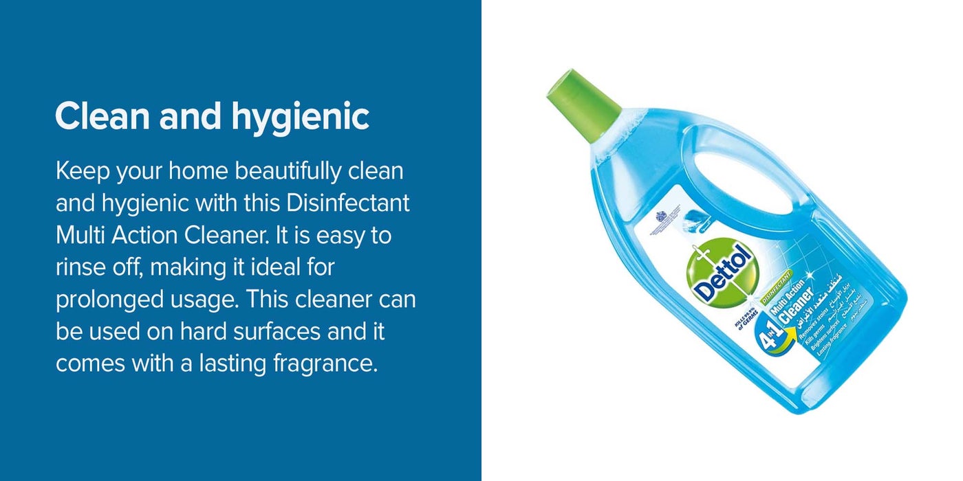 Dettol Disinfectant Multi Action Cleaner - Aqua Blue 1.8Liters Egypt ...