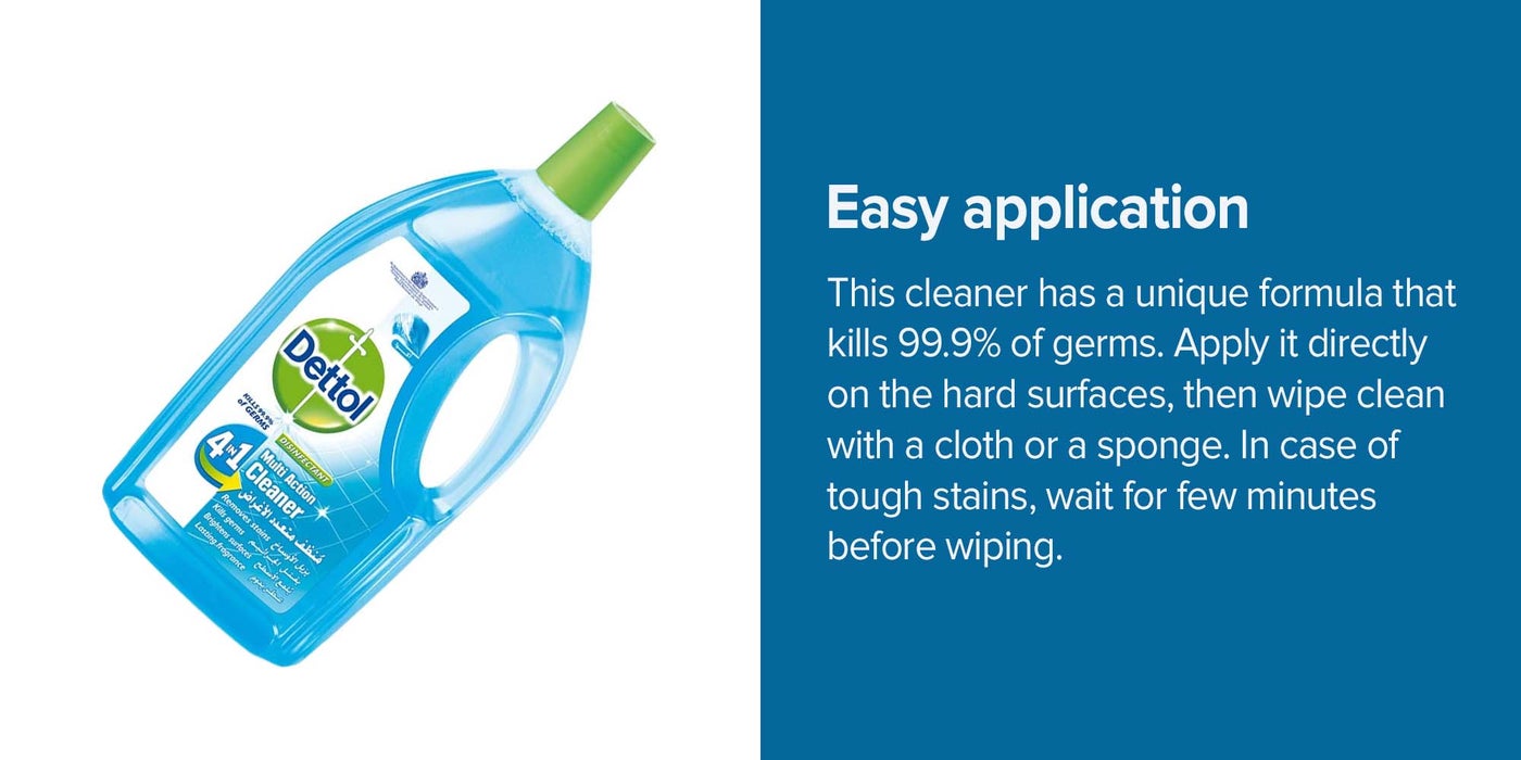 Dettol Disinfectant Multi Action Cleaner - Aqua Blue 1.8Liters Egypt ...