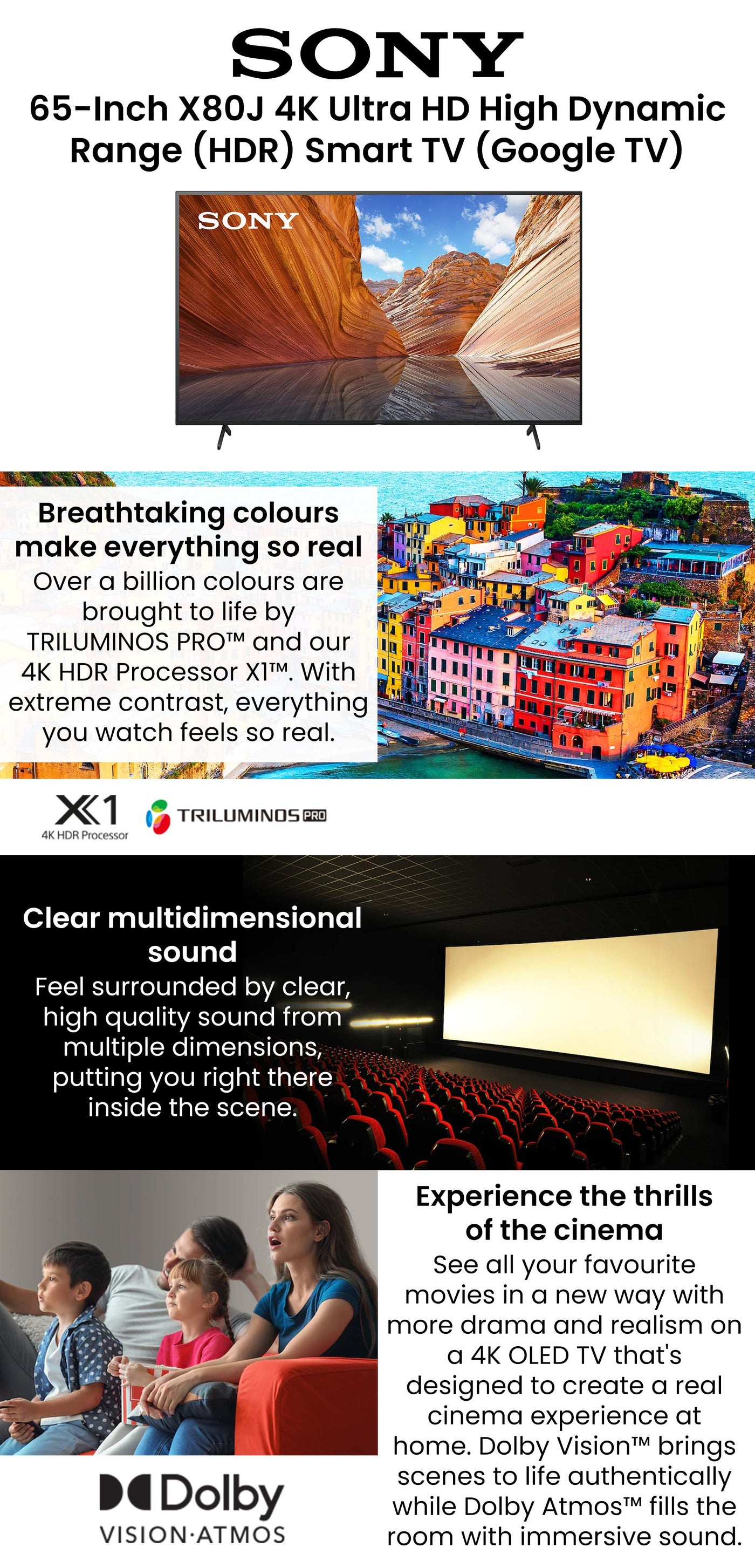 Sony 65 inch LED 4K BRAVIA Core Smart Google TV Model ( 2021 ) KD ...