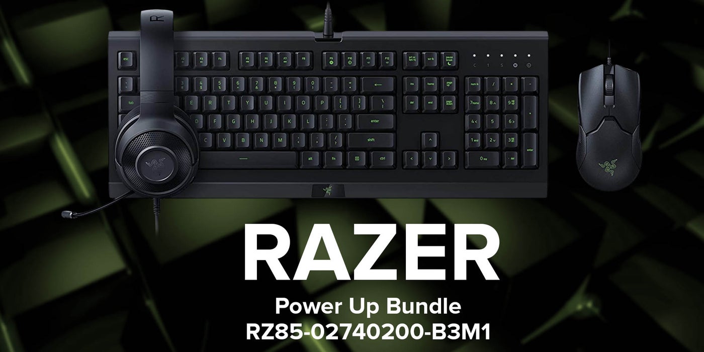 RAZER Power Up Bundle - Kraken X Lite Gaming Headset, Cynosa Lite ...