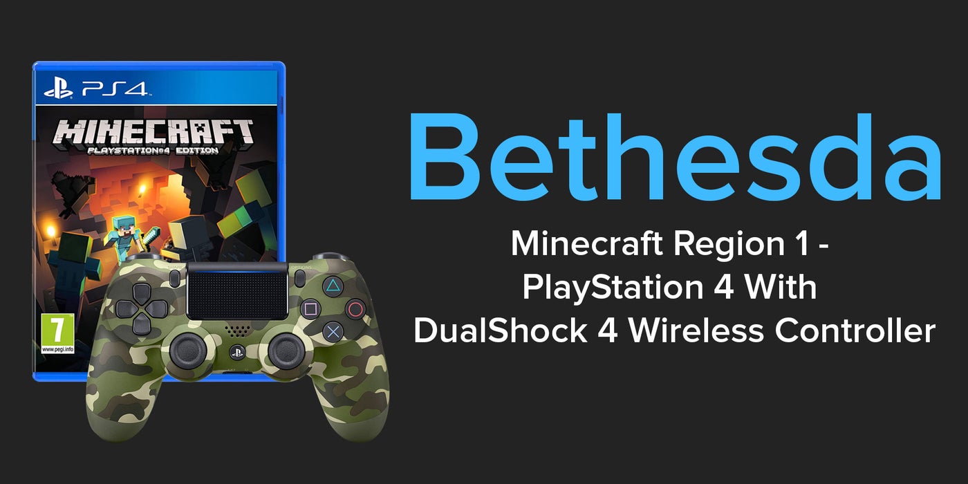 Bethesda Minecraft With DUALSHOCK 4 Wireless Controller - (Intl Version ...