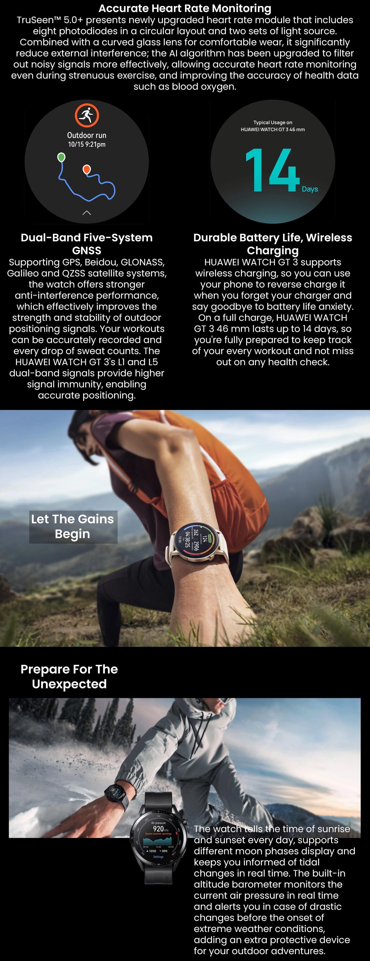 HUAWEI FG Watch GT3 46MM Jupiter-B19V +FOC Huawei Bluetooth Headphone ...