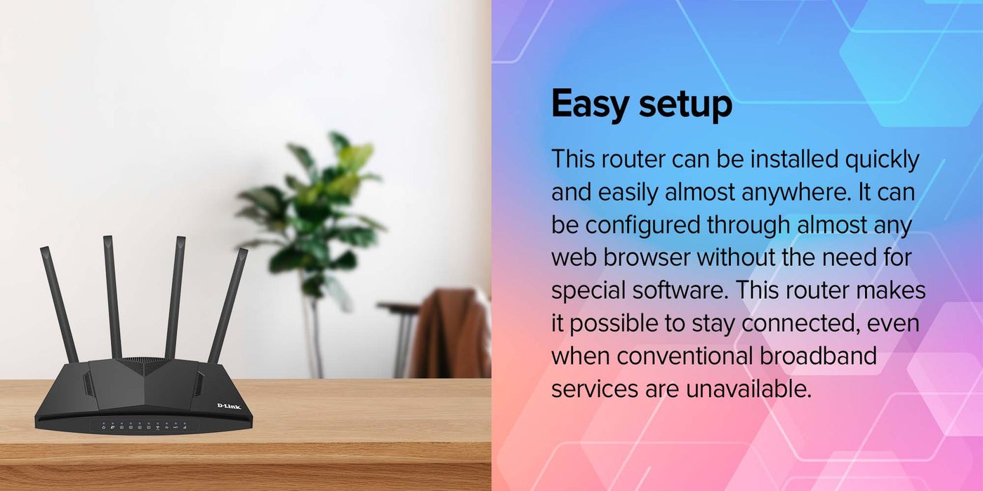 D-Link D-LINK 4G N300 LTE Router With 4 Antenna routers Black Egypt ...