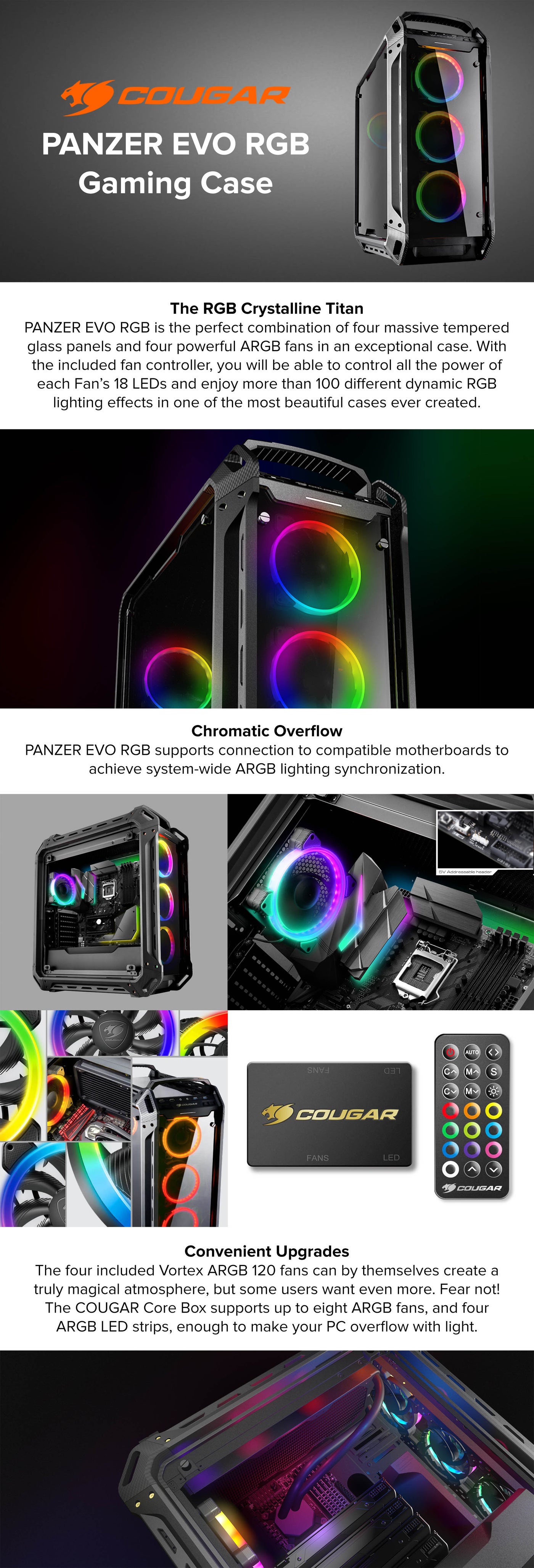 Cougar Panzer EVO RGB Gaming Case UAE | Dubai, Abu Dhabi