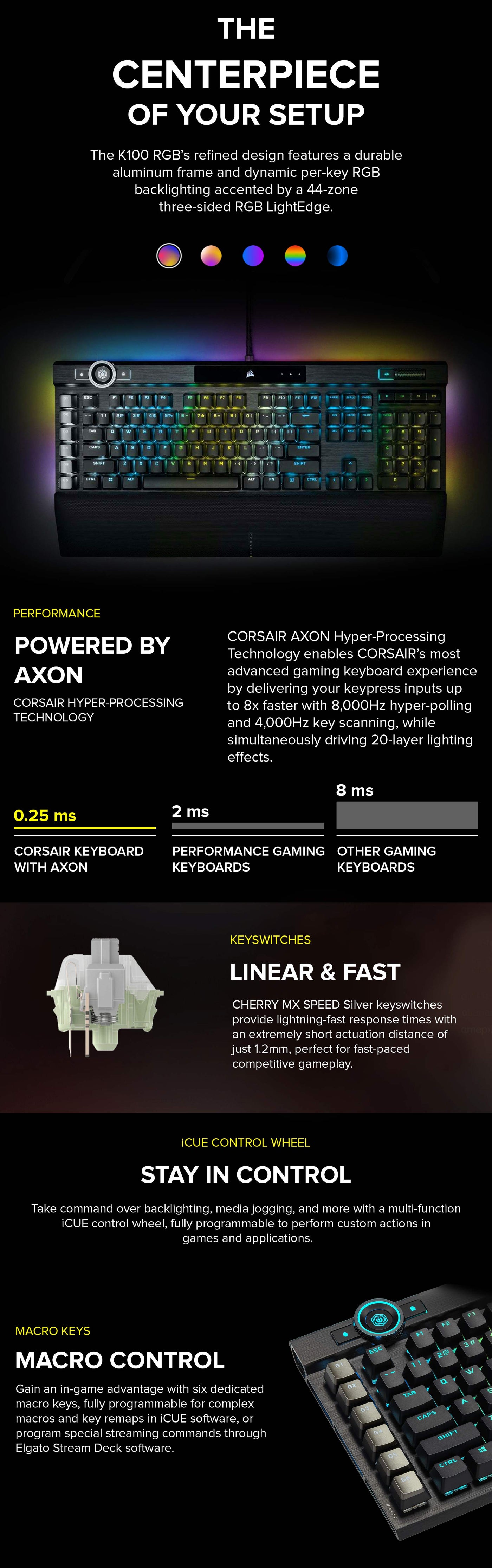 CORSAIR K100 RGB Mechanical Gaming Keyboard Egypt | Cairo, Giza
