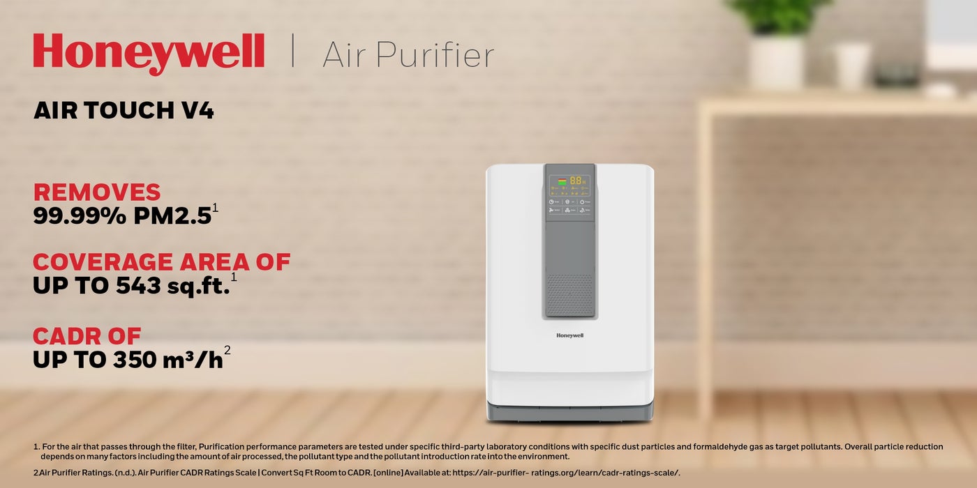 Honeywell Air Purifier For Home, 5 Stage Filtration, Covers 50 m²,UV ...