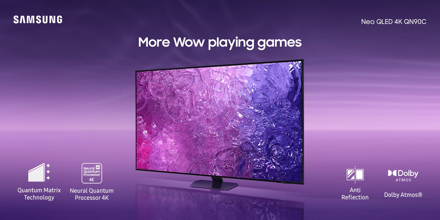 Samsung Samsung Smart TV, Neo QLED 4K, QN90C, 43 Inch, 2023, Neural Quantum Processor 4K, Anti ...