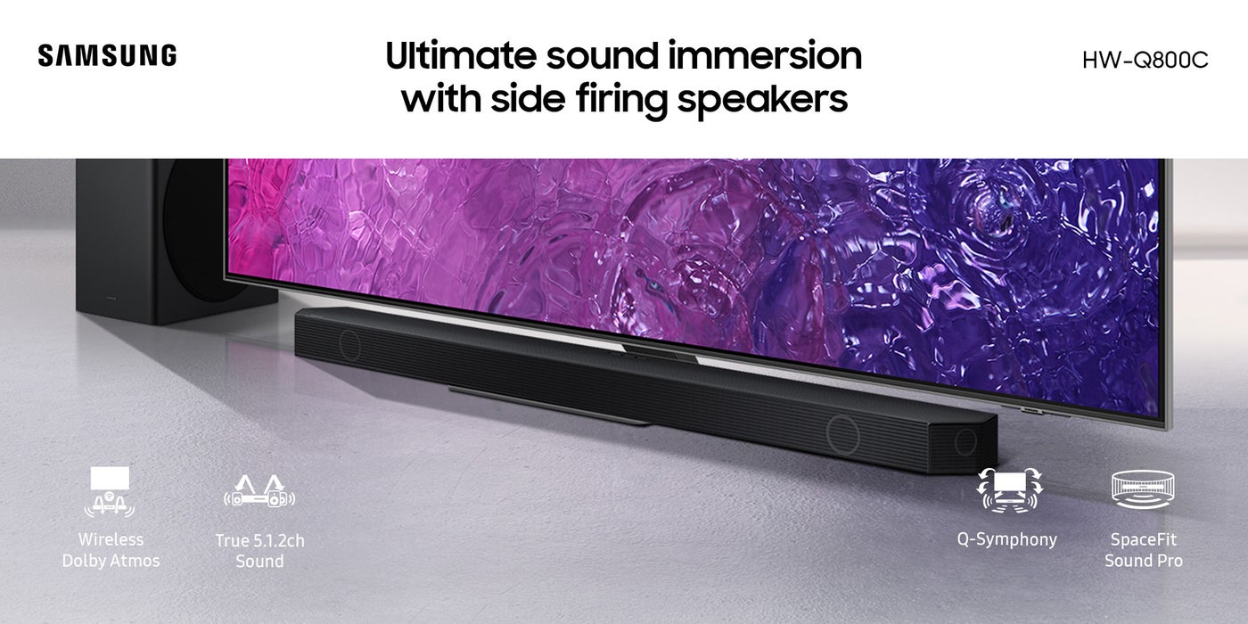 Samsung Samsung 5.1.2CH Wireless Soundbar, With Dolby Atmos, Q ...