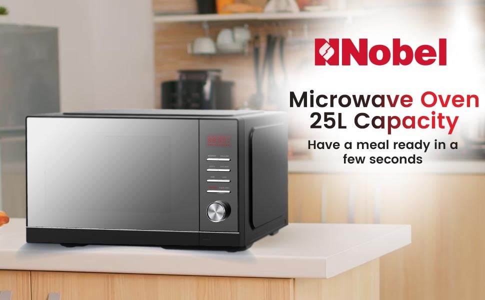 Nobel Digital Microwave Oven with Grill function| Shining Knob, Timer ...