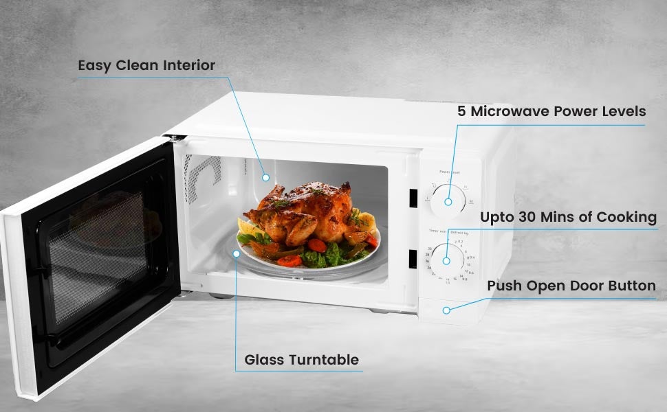 Nobel Microwave Oven Adjustable Temperature & Timer Function with 5 ...