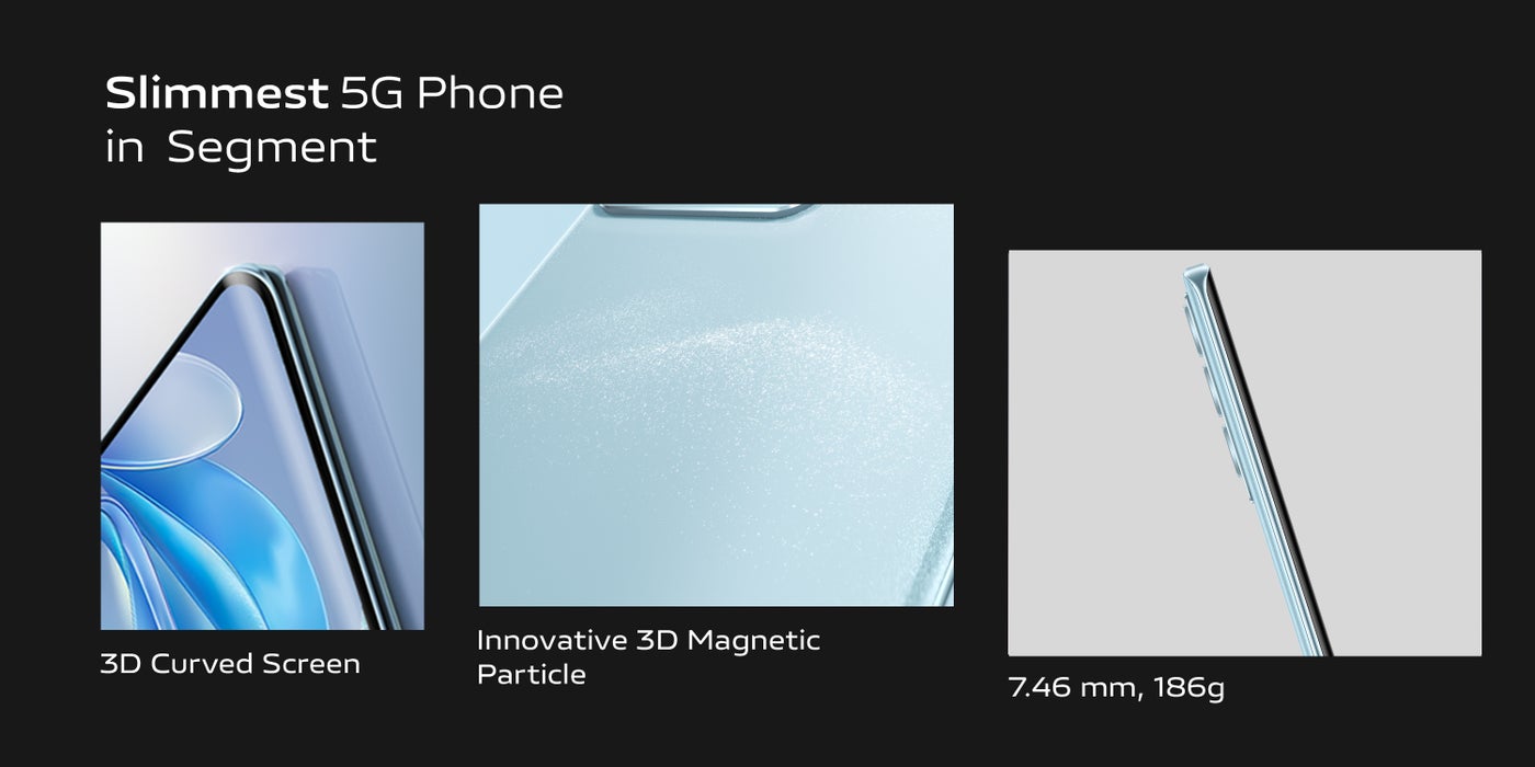 vivo V29 5G Peak Blue, 3D Particle Effect With Glass, 12GB+8GB RAM ...