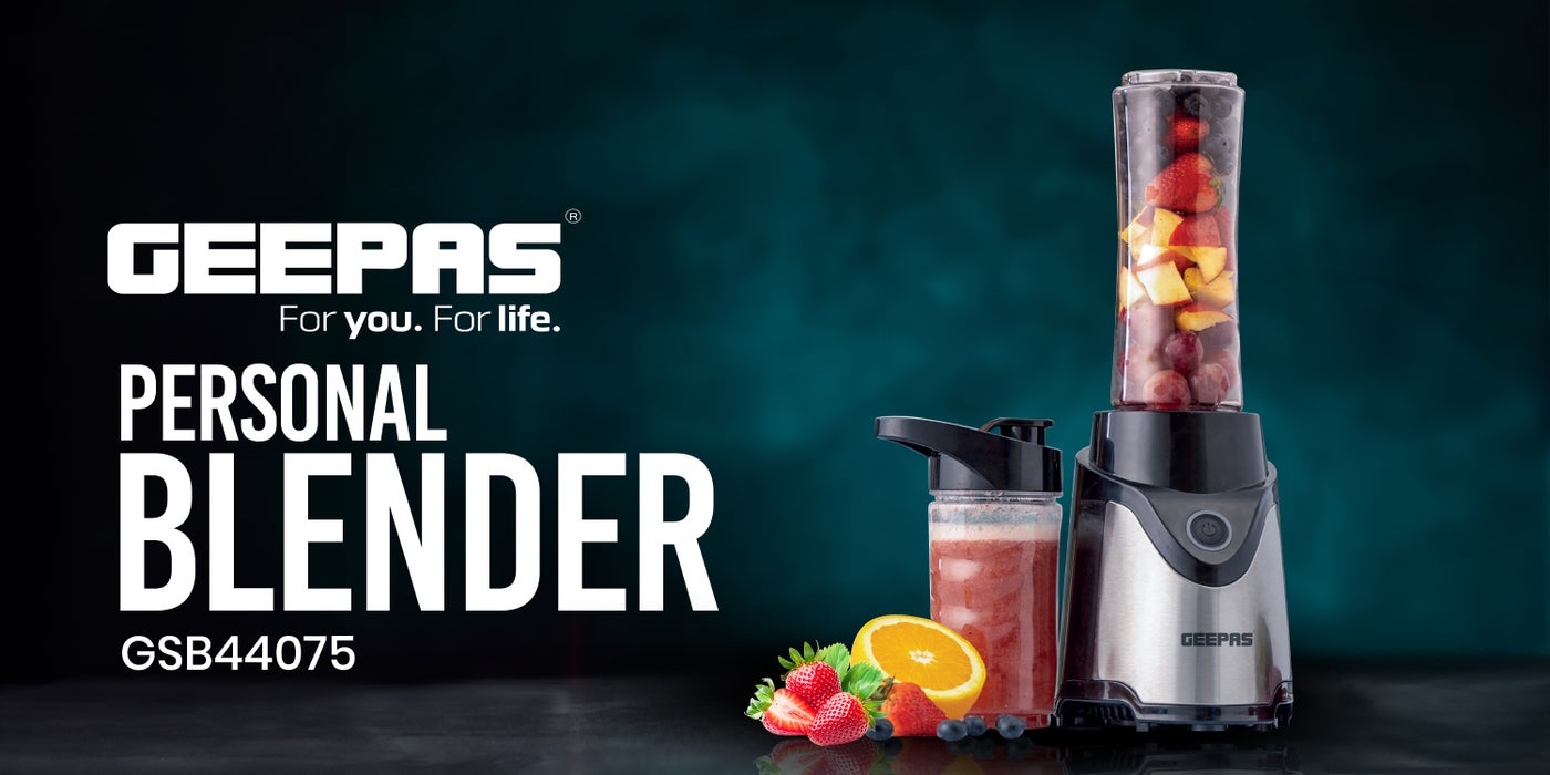 GEEPAS Geepas Personal Blender | Stainless Steel Blade | GSB44075 ...