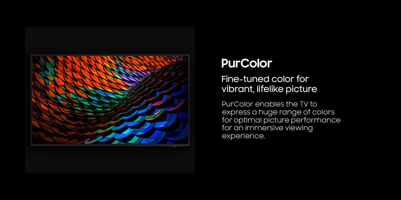 Samsung Smart TV, Crystal UHD, DU7000, 55 Inch, 2024, PurColor, 4K ...