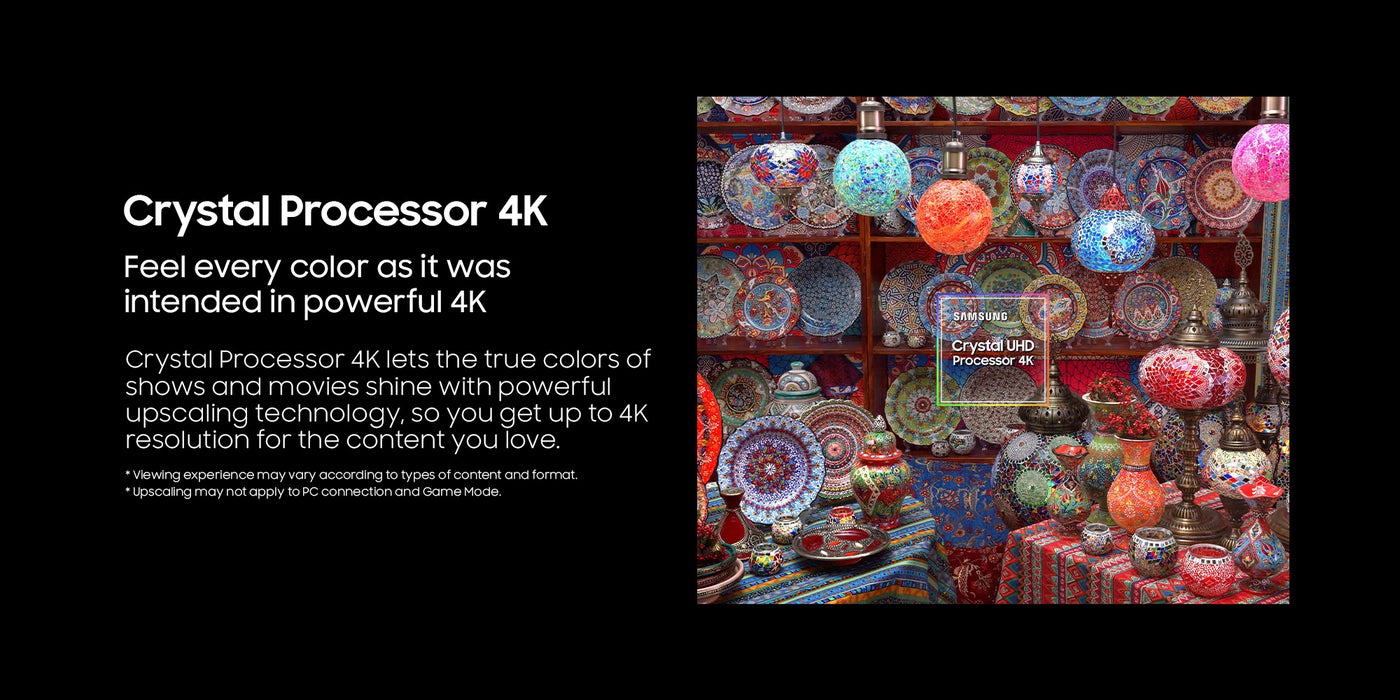 Samsung Smart TV, Crystal UHD, DU7000, 55 Inch, 2024, PurColor, 4K ...