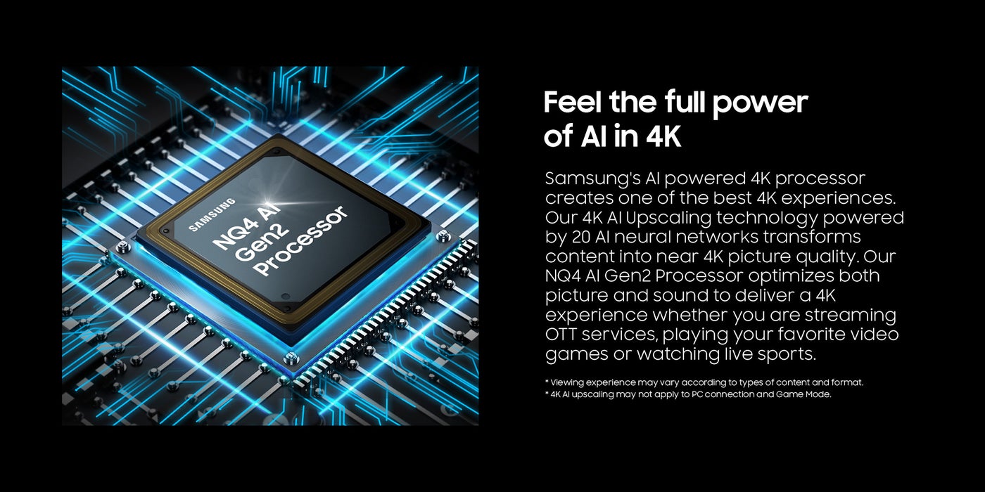 Samsung Smart TV, Neo QLED 4K, QN85D, 55 Inch, 2024, NQ4 AI Gen2 Processor, Quantum Matrix ...